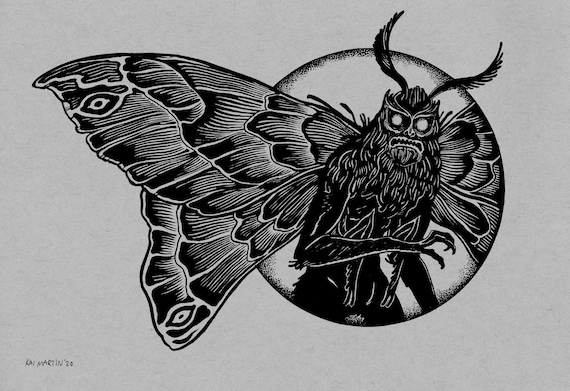 Mothman Drawings