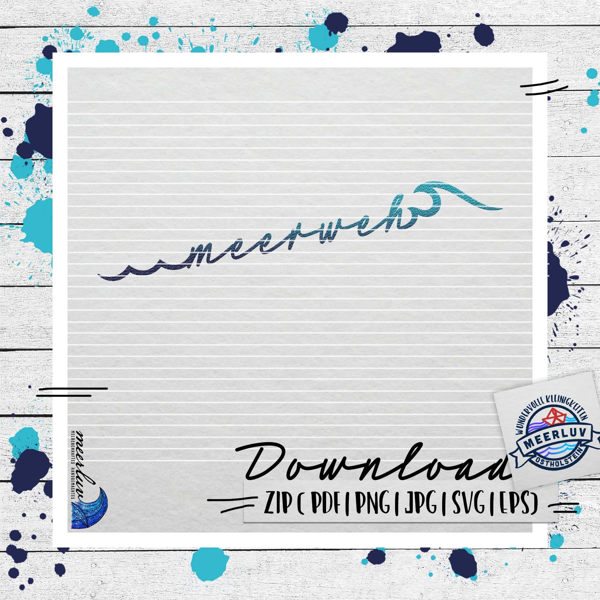 Plotterdatei meerweh Schriftzug Maritim SVG PNG Digital Cutfile - Etsy