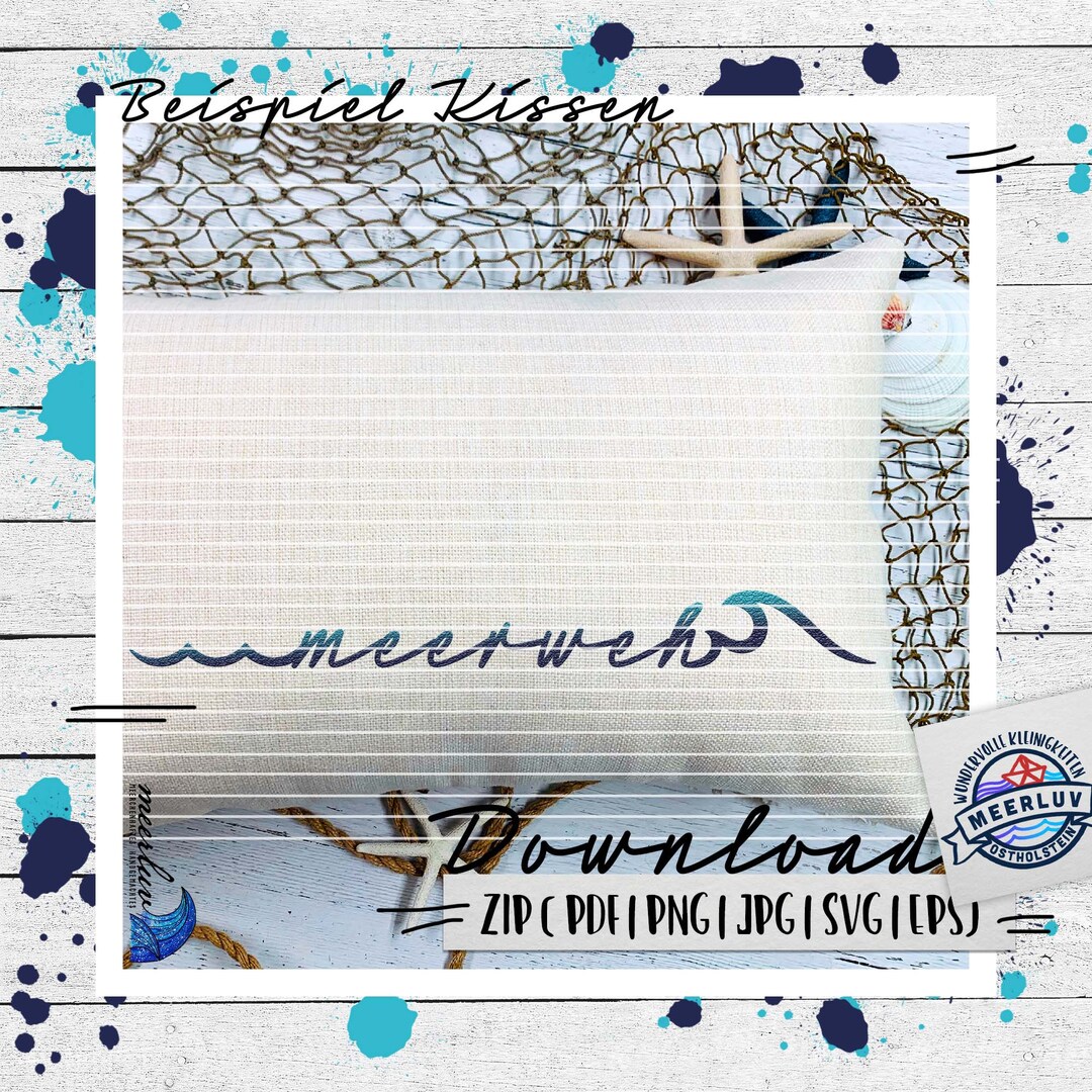 Plotterdatei meerweh Schriftzug Maritim SVG PNG Digital Cutfile - Etsy Canada