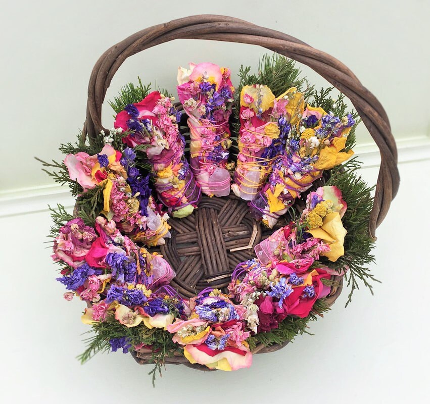 8 Crystal Bound Sage-Free No Sage Smudge Bouquet: | Etsy