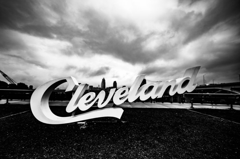 Script Cleveland Sign Cleveland, Ohio - Etsy France