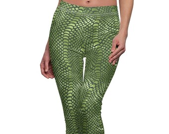 Snake Print Leggings - Etsy