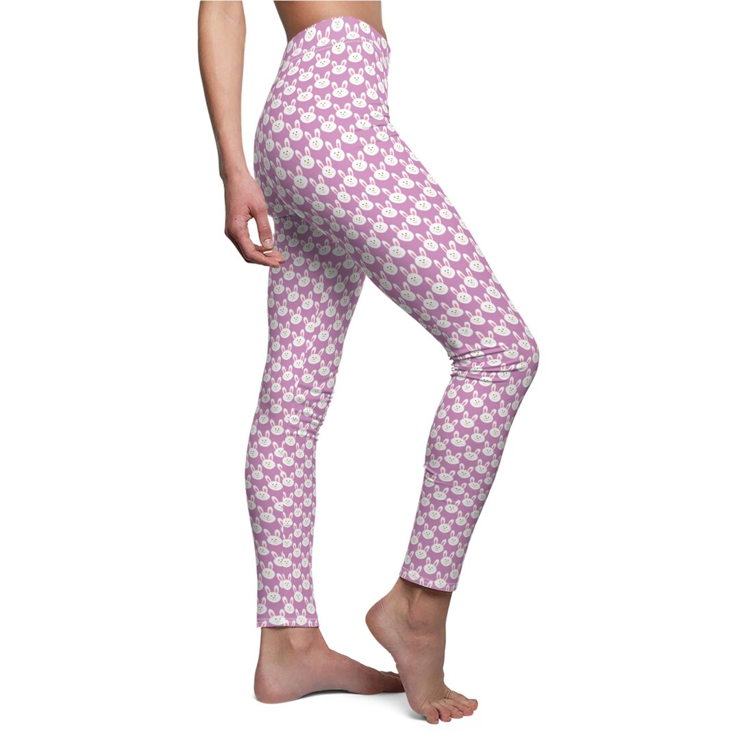 Easter Bunny Leggings, Easter Yoga Pants, Womens Leggings, Stretch ...