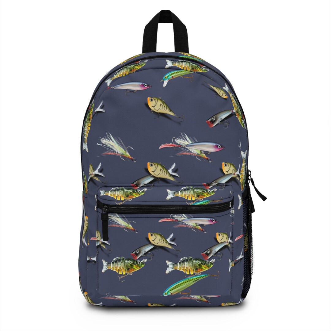 Fish Kids Backpack, Fishing Book Bag, Hiking Backpack, Girls Book Bag ...