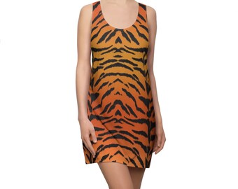 Tiger Print Dress - Etsy