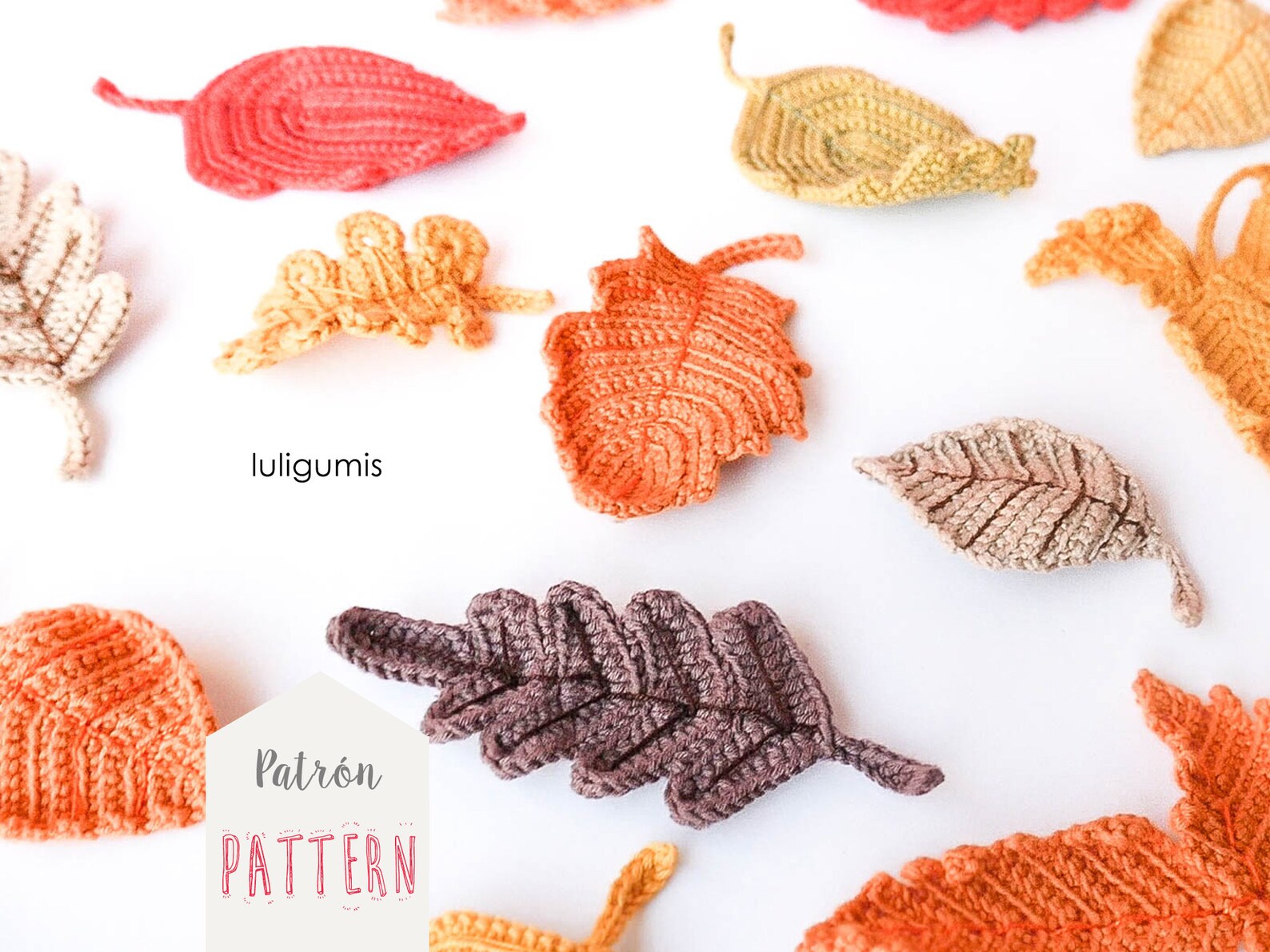 Fall Leaves Crochet Pattern Autumn Leaves Crochet Pattern Applique Fall ...