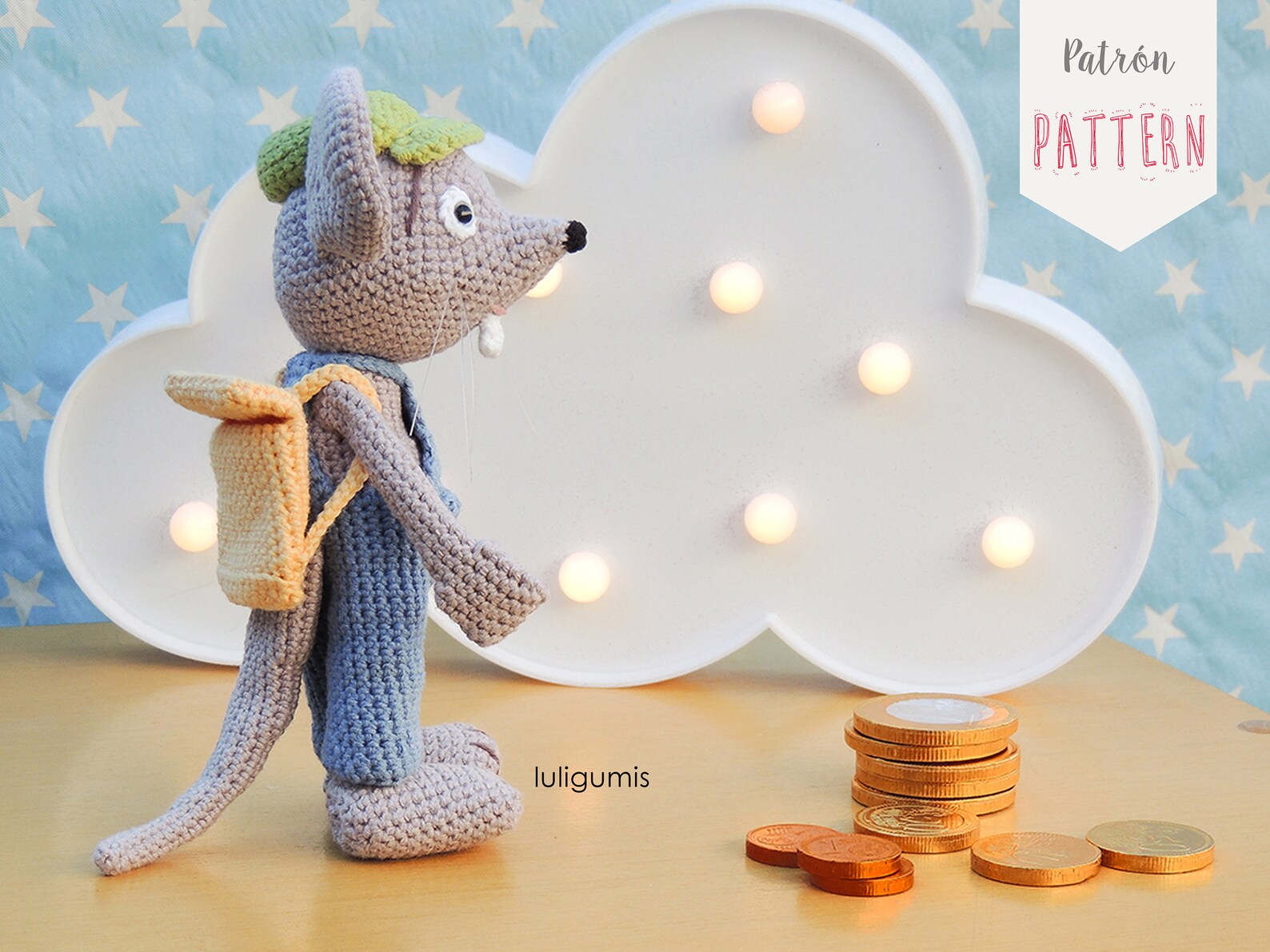 Spanish Tooth Fairy Amigurumi Pattern Pérez Mouse Crochet - Etsy