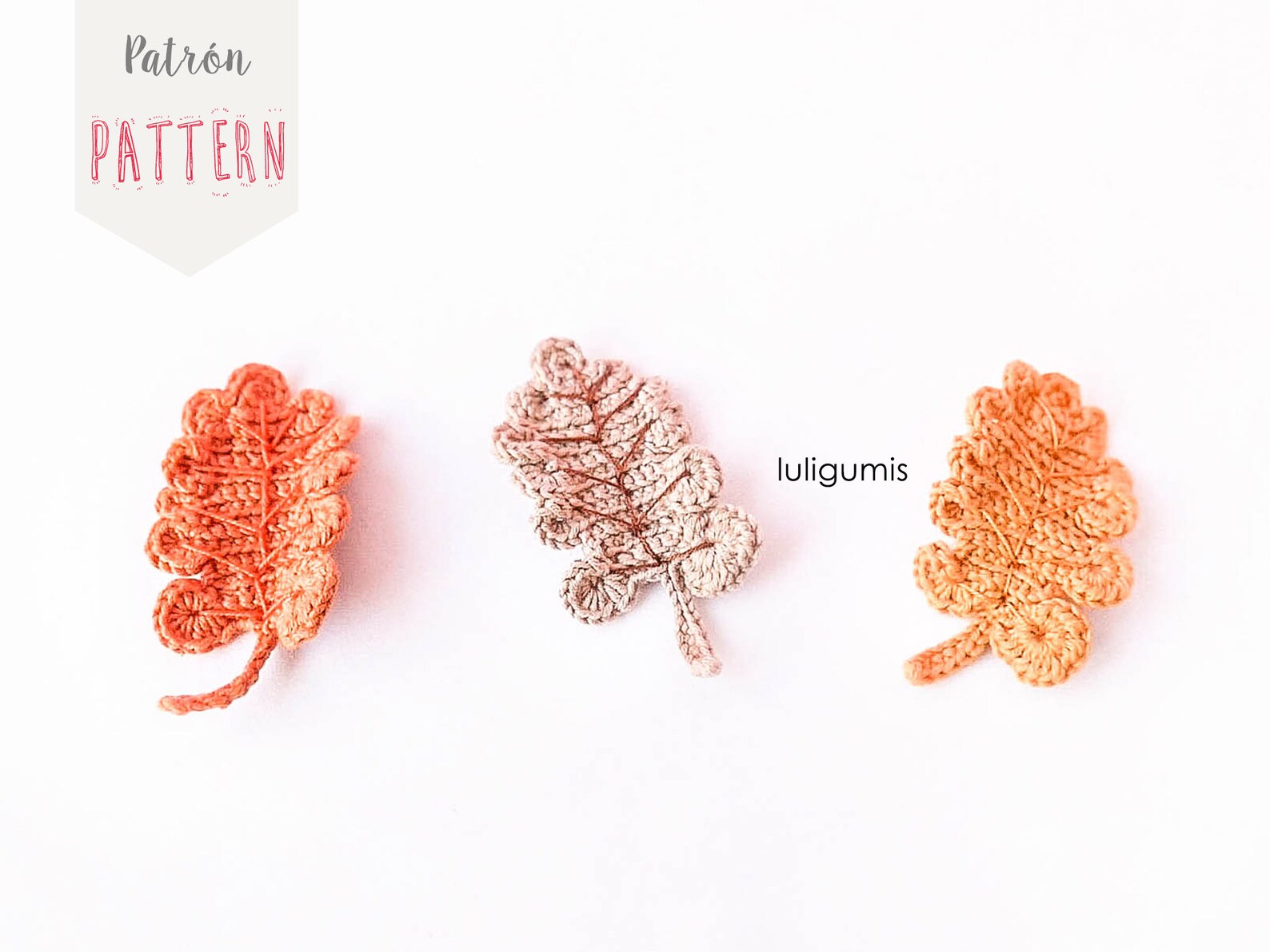 Fall Leaves Crochet Pattern Autumn Leaves Crochet Pattern Applique Fall ...