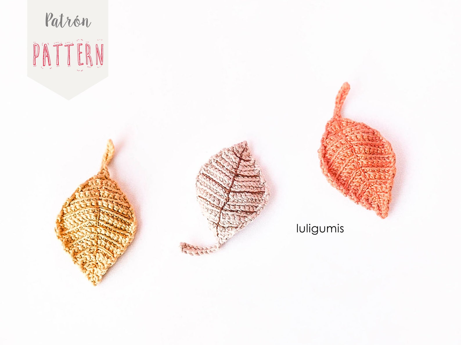 Fall Leaves Crochet Pattern Autumn Leaves Crochet Pattern Applique Fall ...