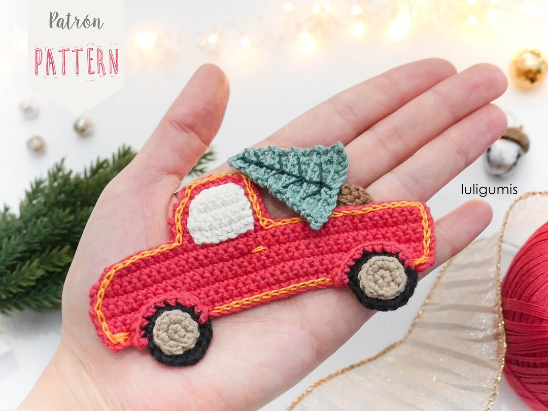 Christmas Truck Applique Crochet Pattern Christmas Truck Crochet ...