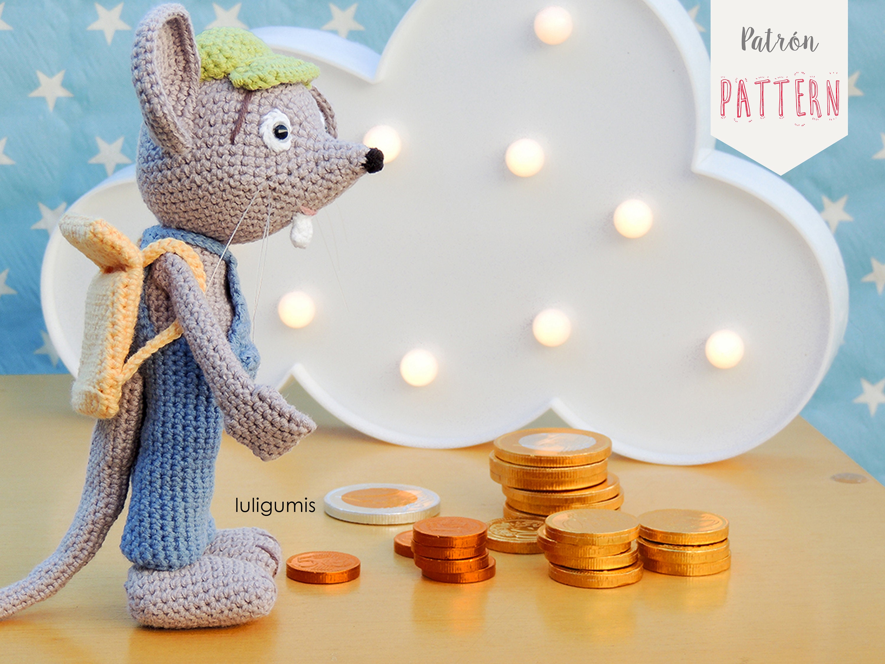 Spanish Tooth Fairy Amigurumi Pattern Pérez Mouse Crochet - Etsy UK