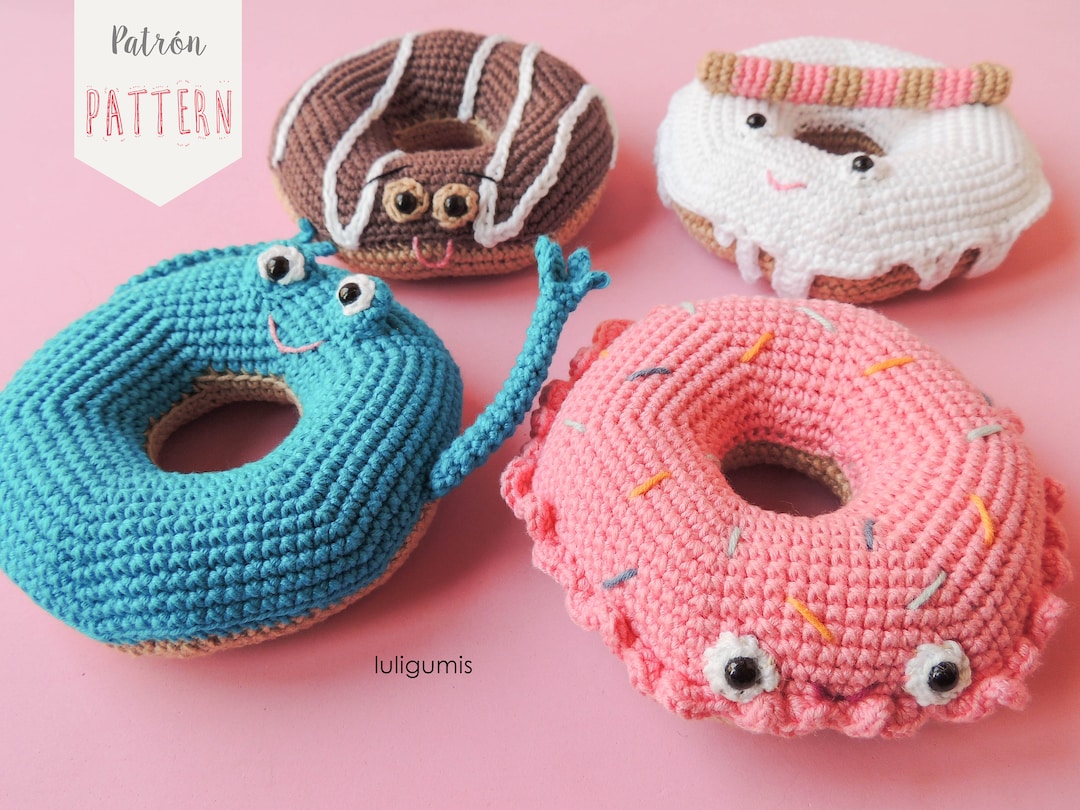 Donuts Crochet Pattern, Donut Amigurumi Pattern, Food Amigurumi Pattern ...