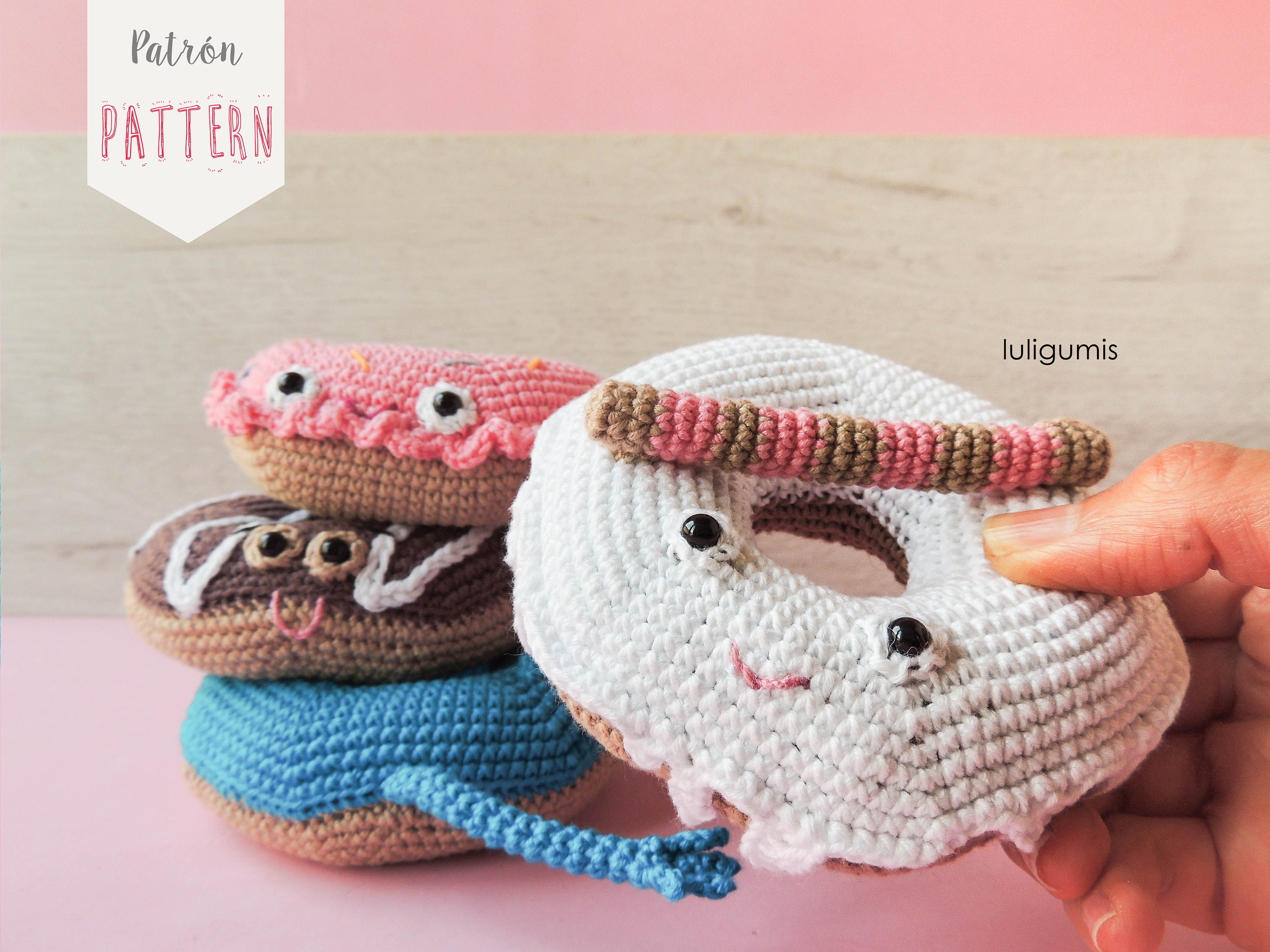 Donuts crochet pattern donut amigurumi pattern food | Etsy