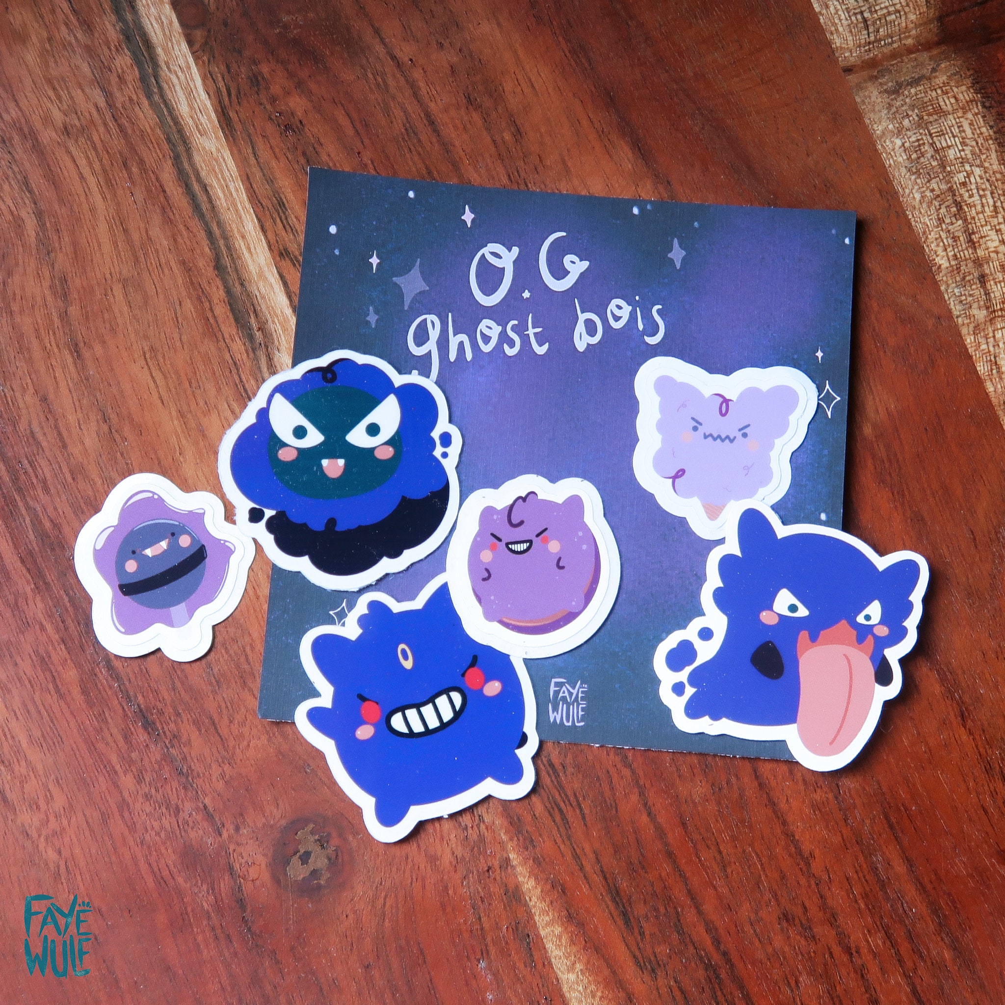 OG Ghost Bois Sticker Pack Die-cut Stickers Cute Vinyl Waterproof ...