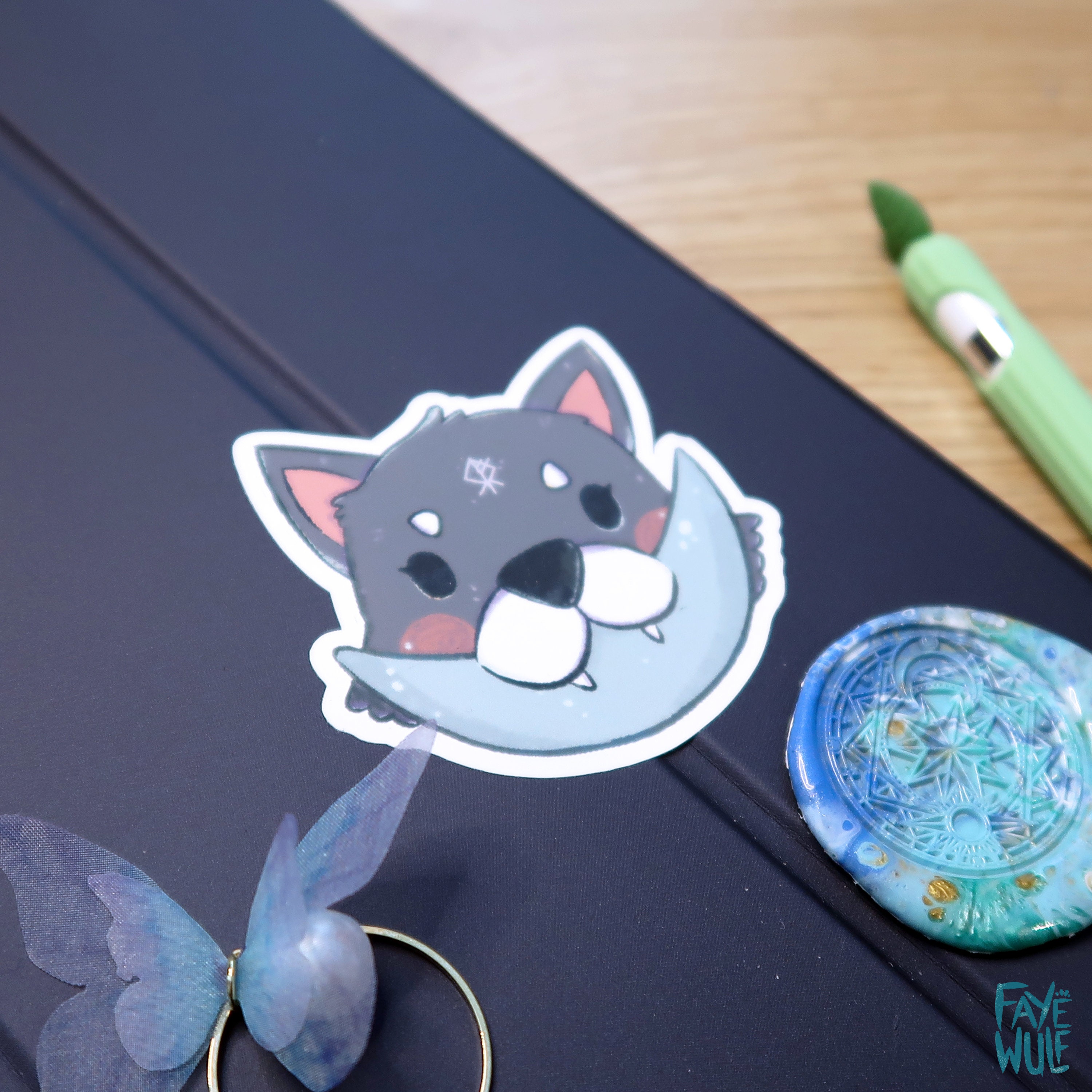 Canine Trio Sticker Pack Die-cut Stickers Cute Wolf Kawaii Doggo Puppy ...
