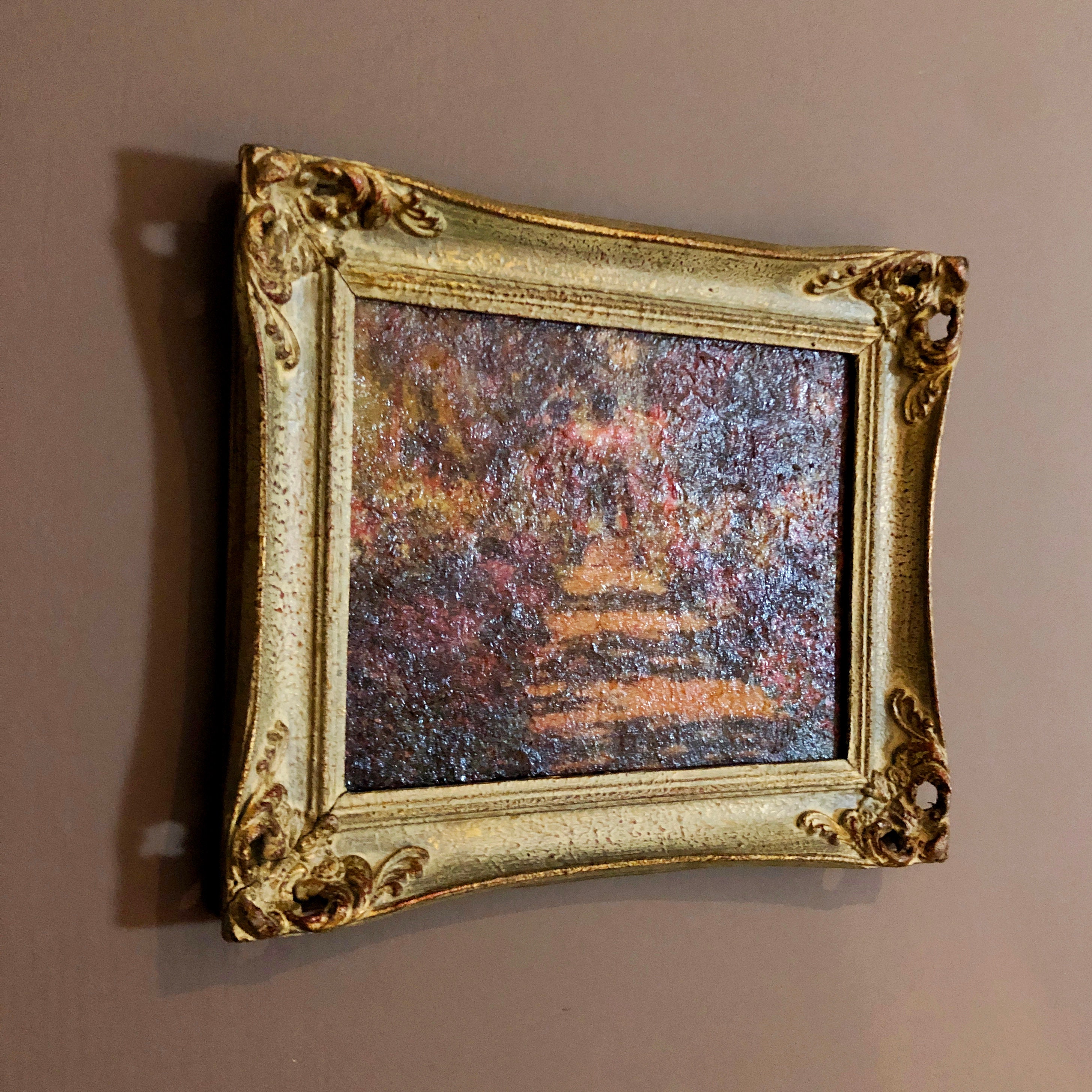 Monet Oleograph in A Vintage 1950's Gold Frame - Etsy