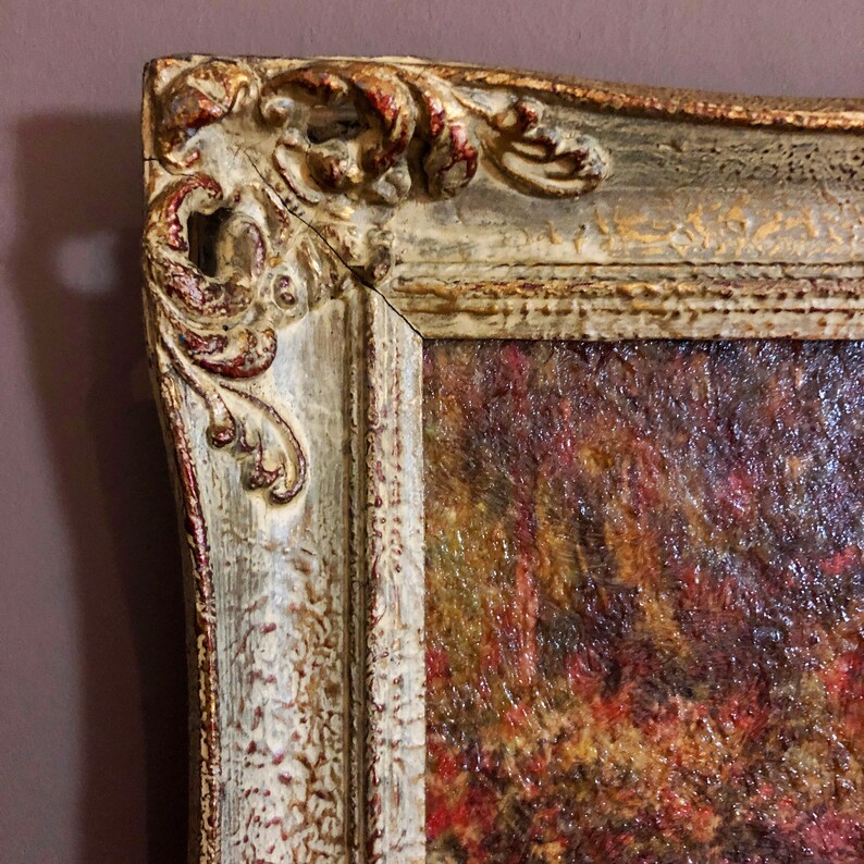 Monet Oleograph in A Vintage 1950's Gold Frame - Etsy