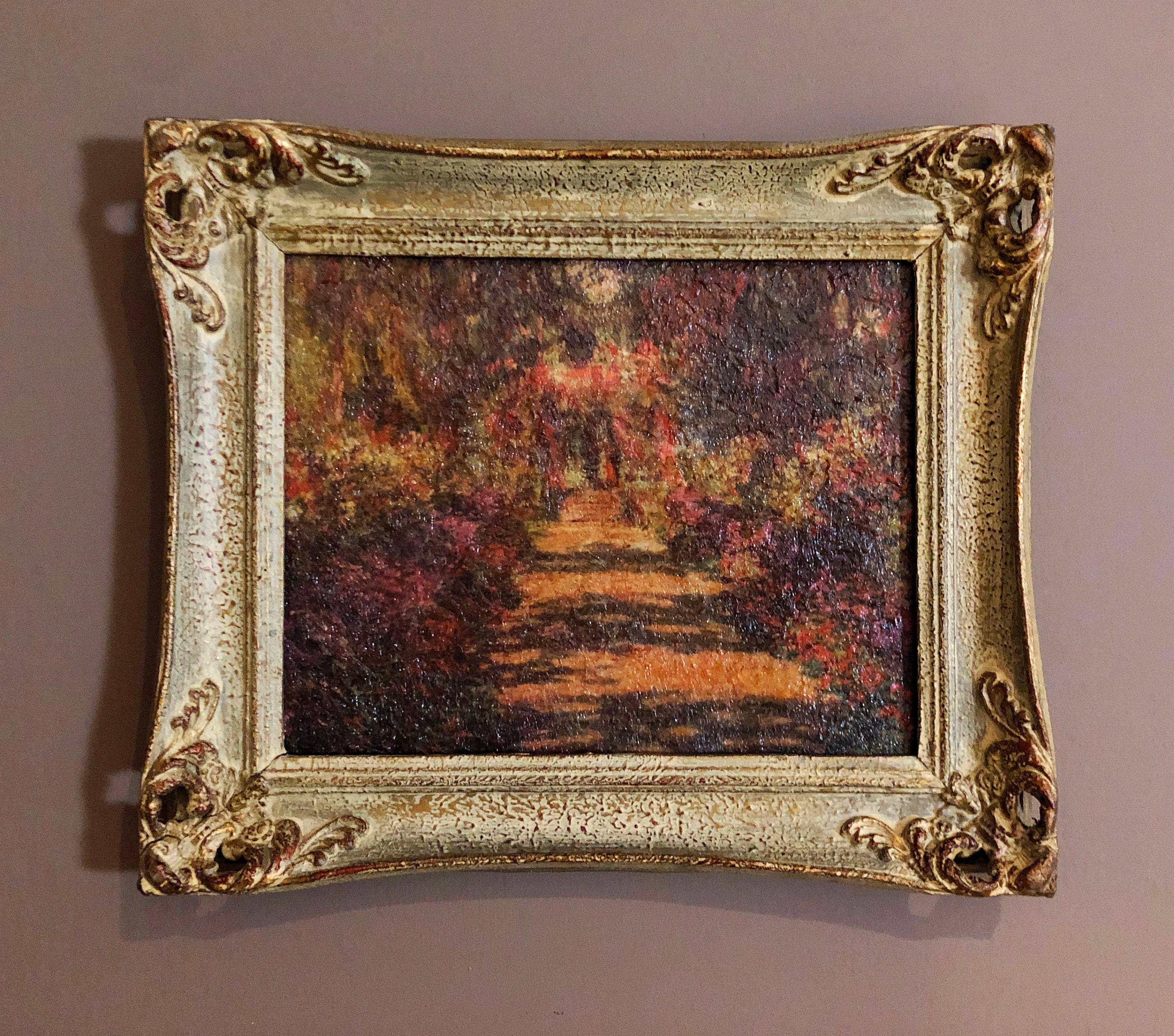 Monet Oleograph in A Vintage 1950's Gold Frame - Etsy