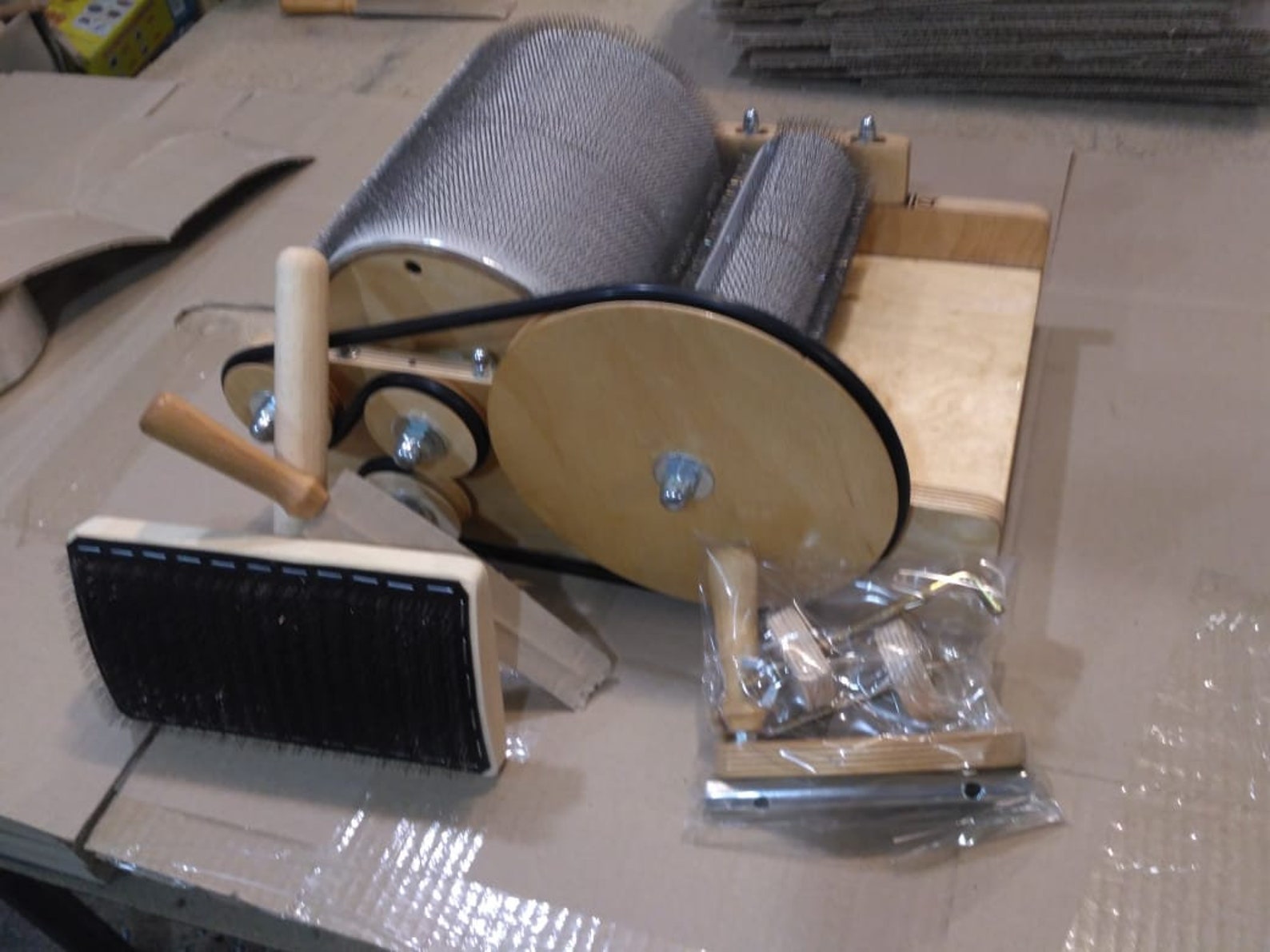 KIT Happy Drum Carder for wool 72TPI Belt | Etsy