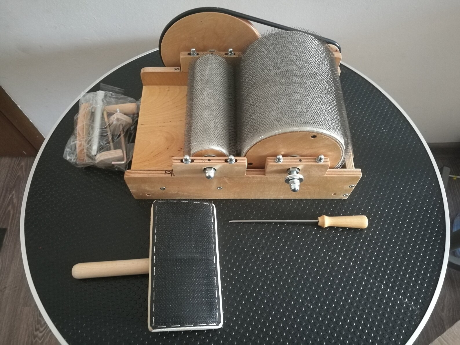 KIT Happy Drum Carder for wool 72TPI Belt | Etsy