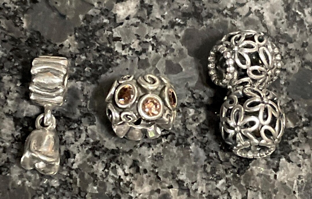 Pandora Floral Sterling Silver Charms. Look Through Photos for Each ...