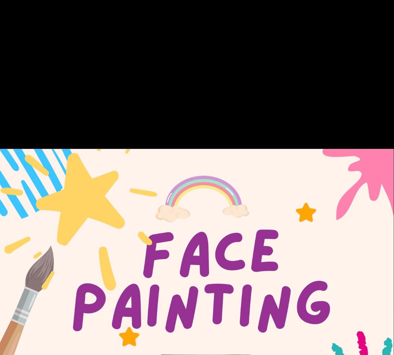 Editable Face Painting Poster - Etsy
