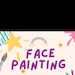Editable Face Painting Poster - Etsy