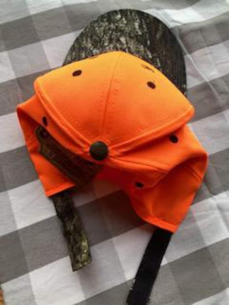 Blaze Orange Hunting Cap - Camo Orange Hunting Hat - Adjustable Orange ...