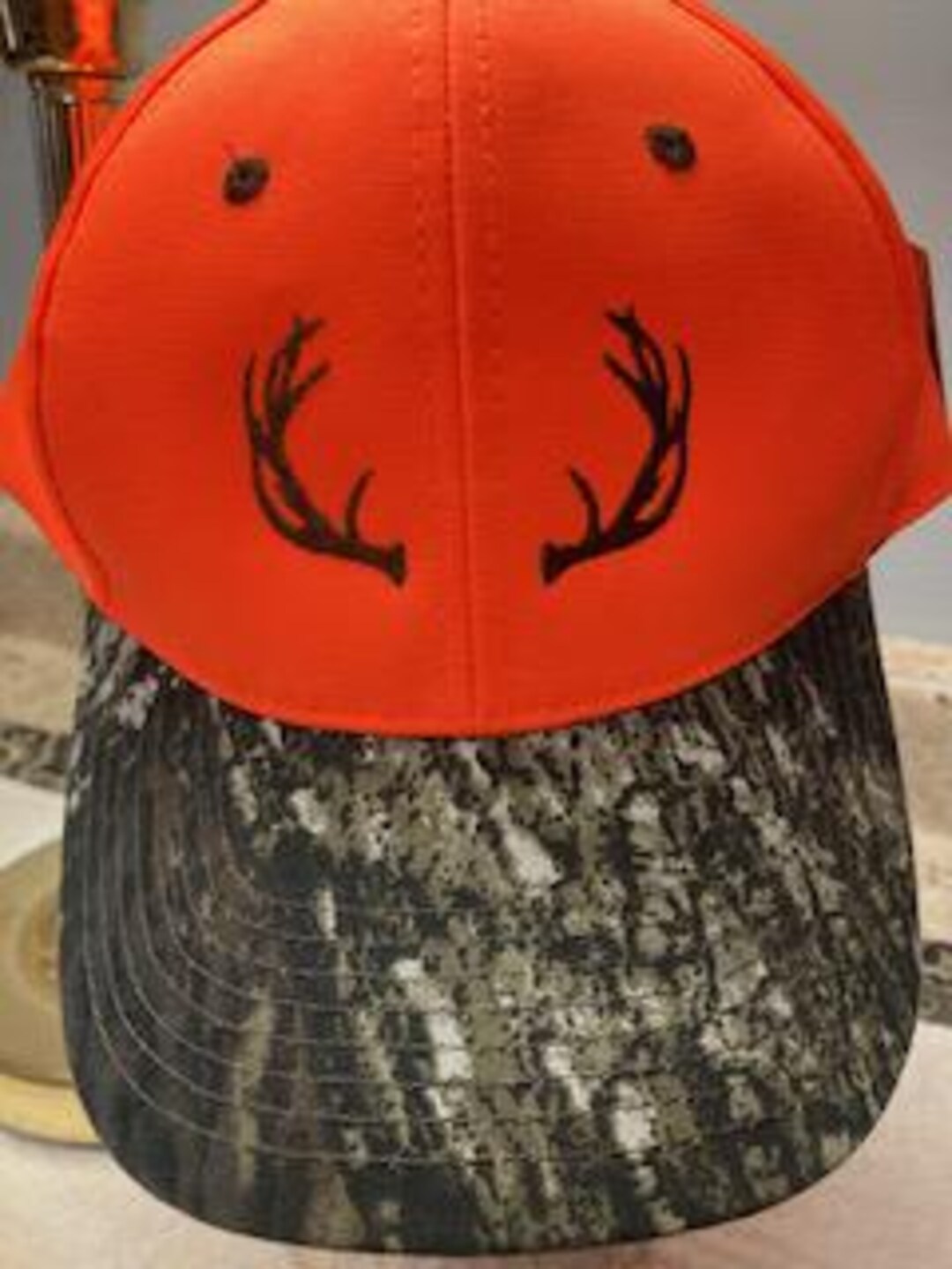 Blaze Orange Hunting Cap - Camo Orange Hunting Hat - Adjustable Orange ...