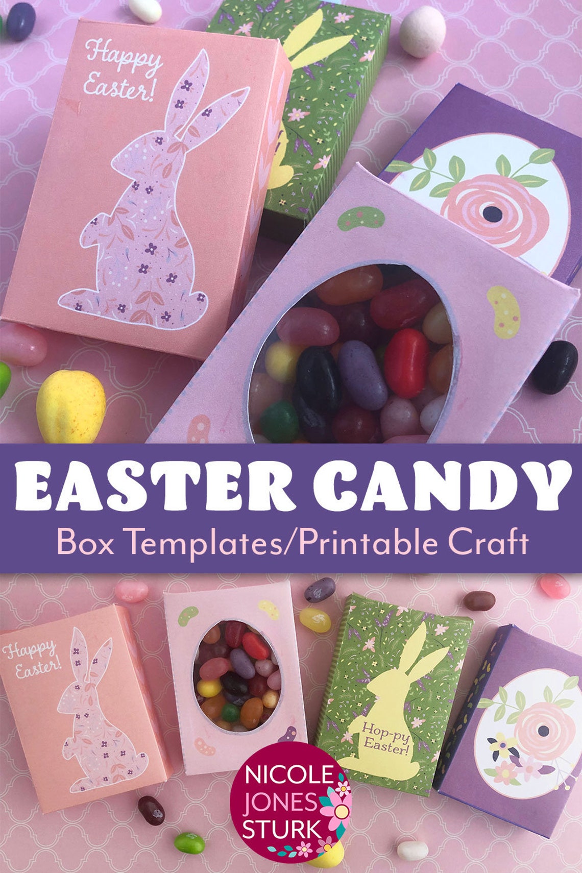 Easter Candy Boxes / Printable Craft / Box Template / Easter | Etsy