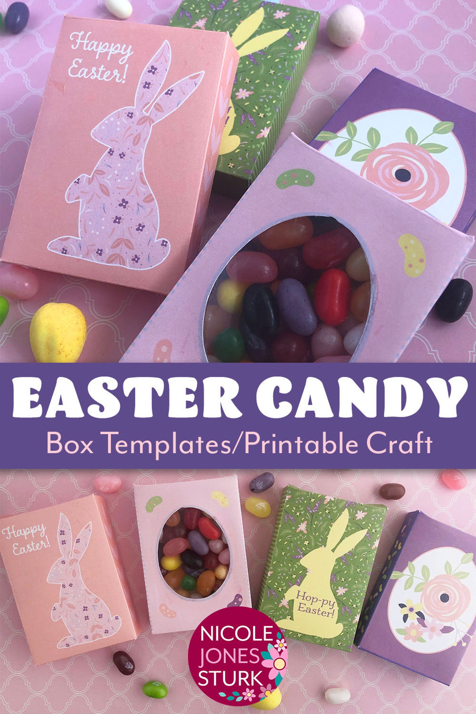 Easter Candy Boxes / Printable Craft / Box Template / Easter | Etsy