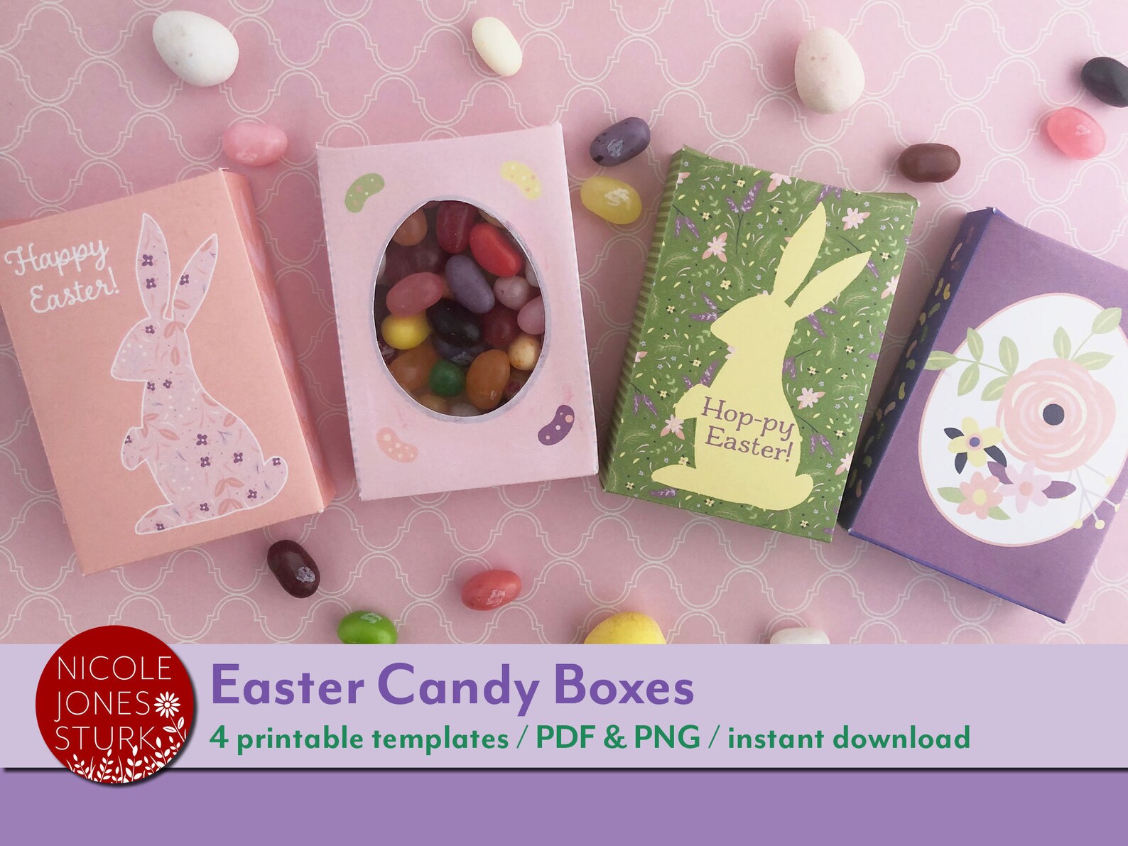 Easter Candy Boxes / Printable Craft / Box Template / Easter | Etsy