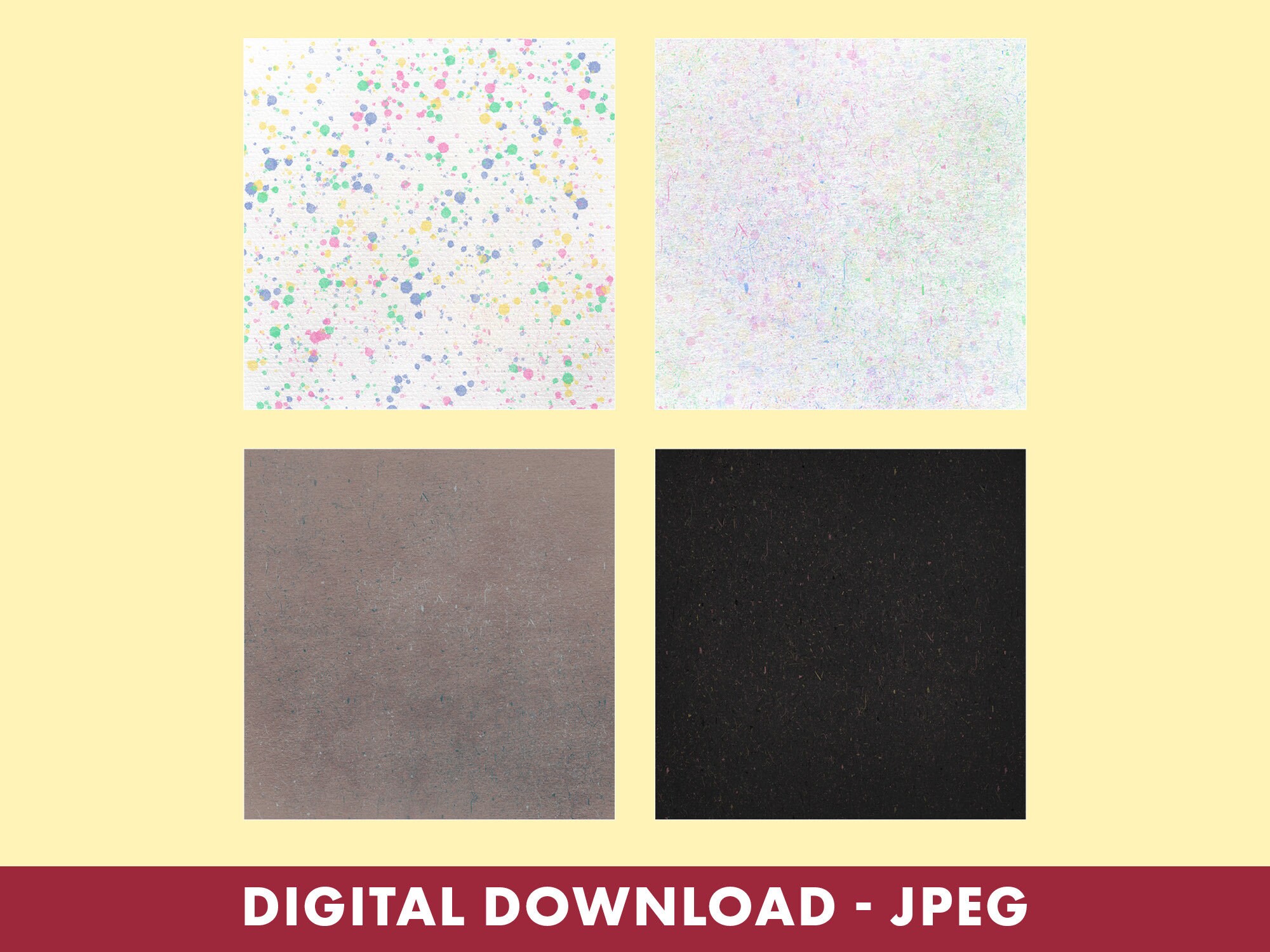 Colorful Craft Paper Printable Textured Paper / Colored - Etsy