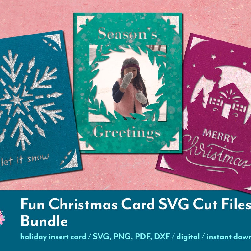 Christmas Card Svg - Etsy