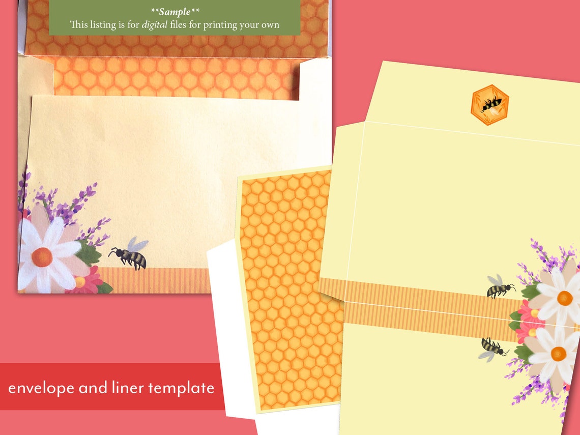 Honeybee Printable Stationery Set / Bee Printables / Papers - Etsy