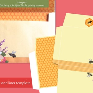 Honeybee Printable Stationery Set / Bee Printables / Papers - Etsy