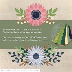 Paper Plants Digital Clip Art / Scrapbook Embellishments / Cut Paper ...