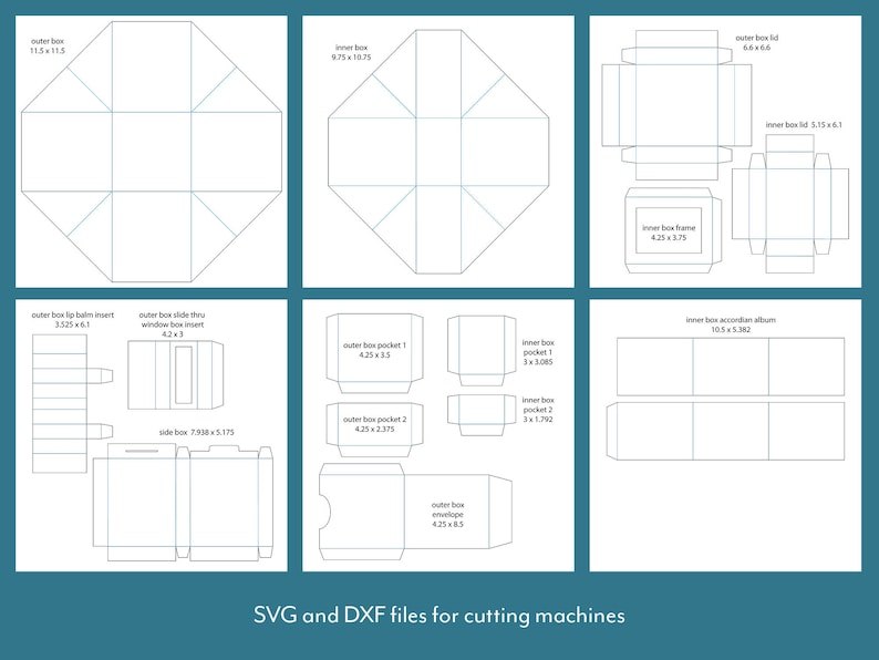 Explosion Gift Box Template / Cut Files / Printable Templates - Etsy ...