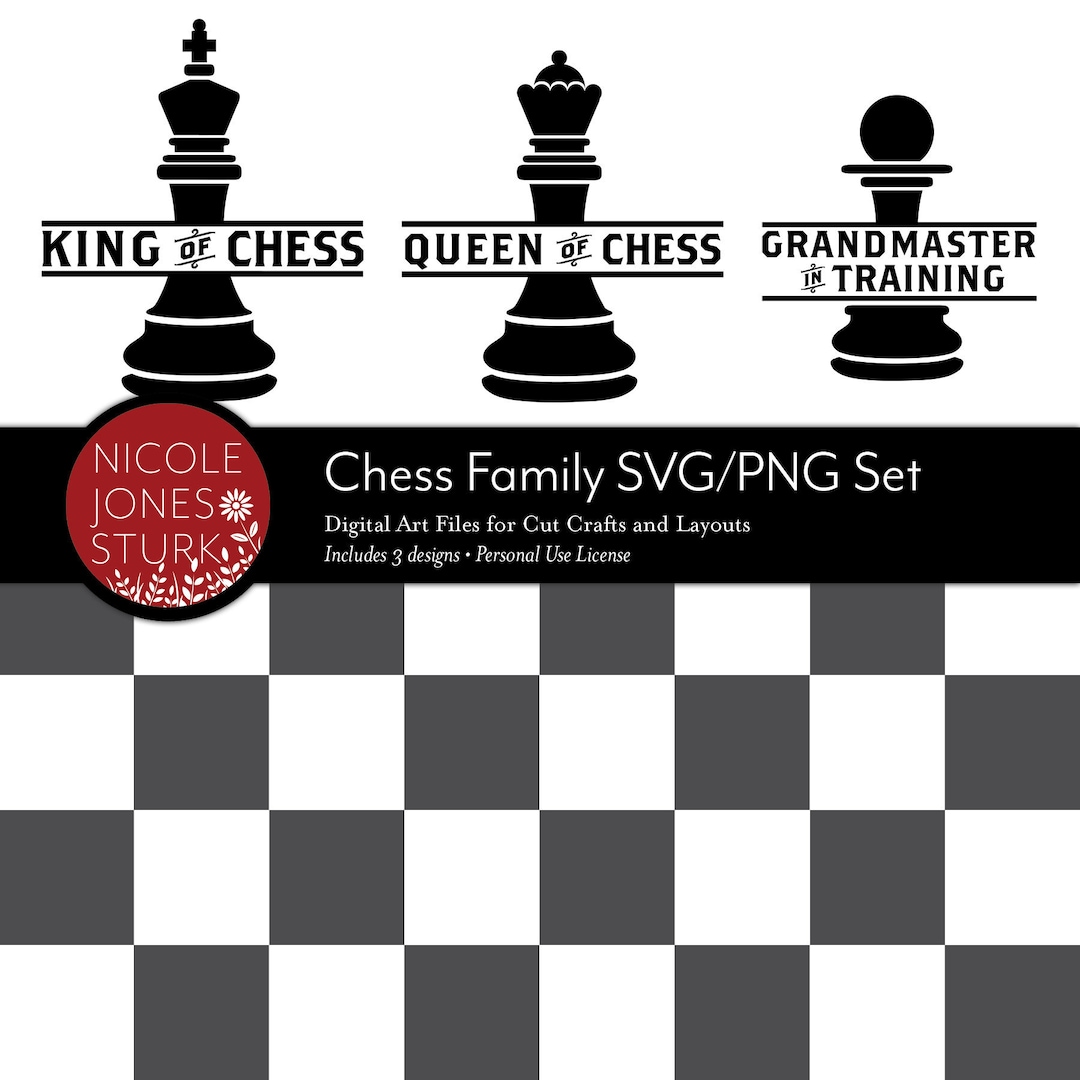 Chess Family SVG & PNG Set / SVG Cut Files / Digital Clip Art / Chess ...