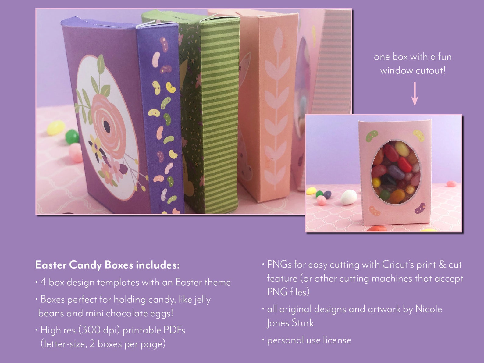 Easter Candy Boxes / Printable Craft / Box Template / Easter | Etsy