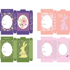 Easter Candy Boxes / Printable Craft / Box Template / Easter Craft ...