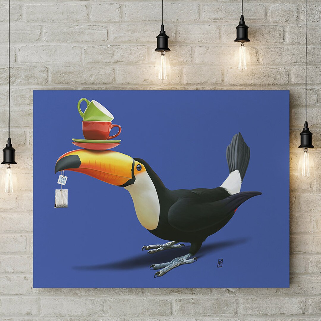 Tea for Tou (colour) Art Print Poster Ideal Gift Wall Hanging Featuring ...