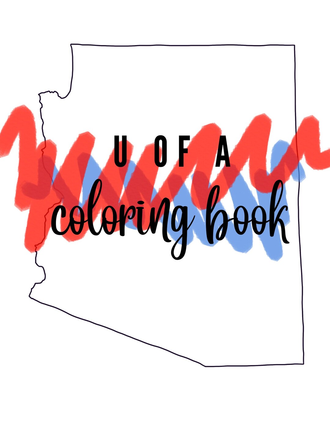 University of Arizona Coloring Pages digital Download - Etsy