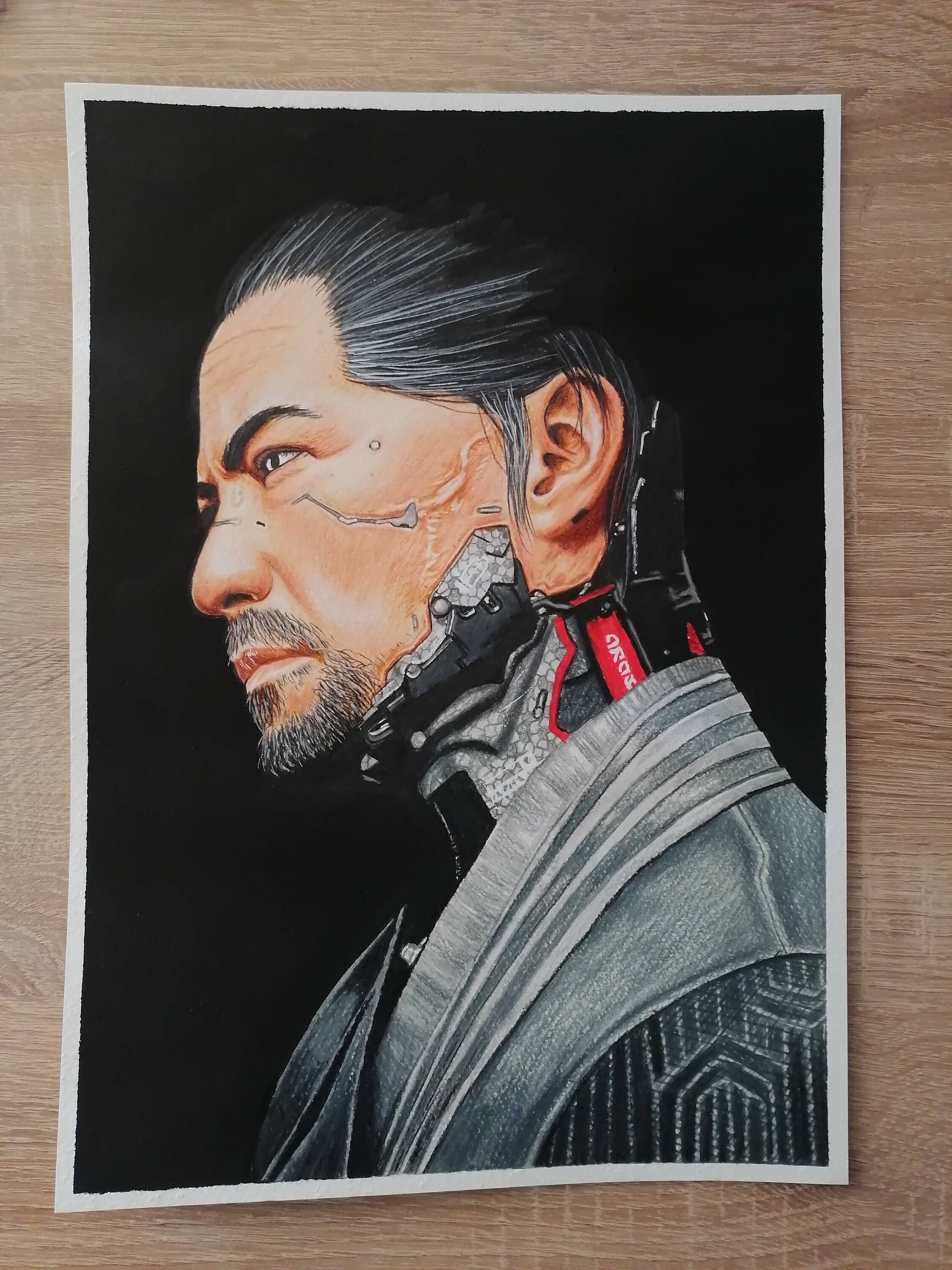 Cyberpunk 2077 Goro Takemura Portrait Handmade Drawing Wall - Etsy UK