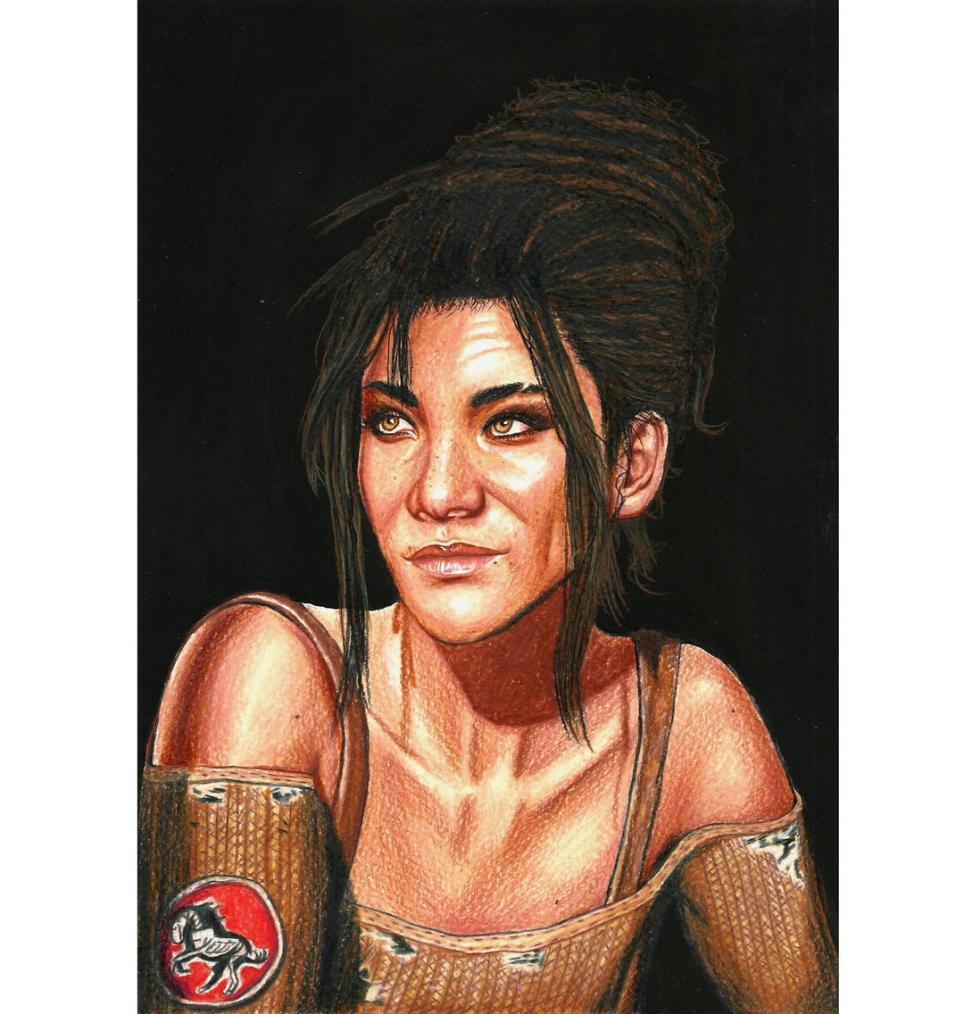 Cyberpunk 2077 Panam Palmer Portrait Handmade Drawing Wall Art Decor - Etsy