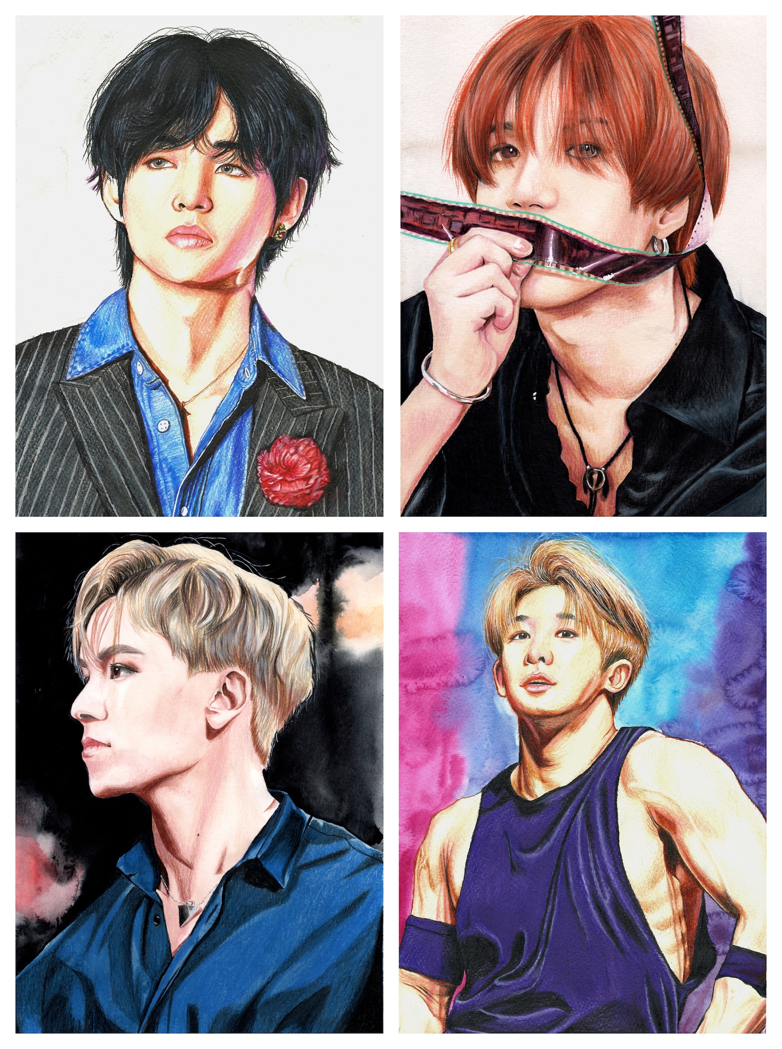 Custom Cyberpunk 2077 Portrait, Custom Kpop Portrait ,drawing From a ...