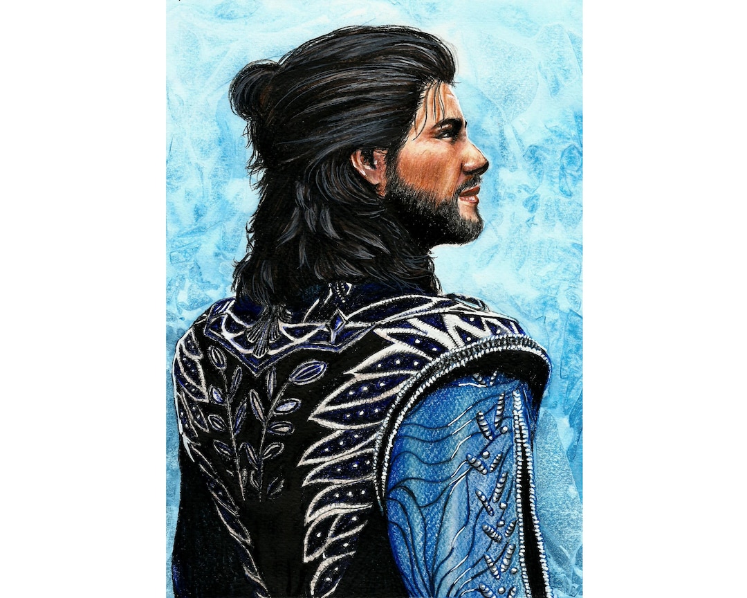 Baldur's Gate 3 Gale Portrait Handmade Drawing Wall Art Decor - Etsy UK