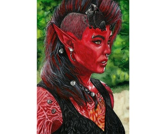 Baldur's Gate 3 Halsin Portrait Handmade Drawing Wall Art Decor - Etsy UK