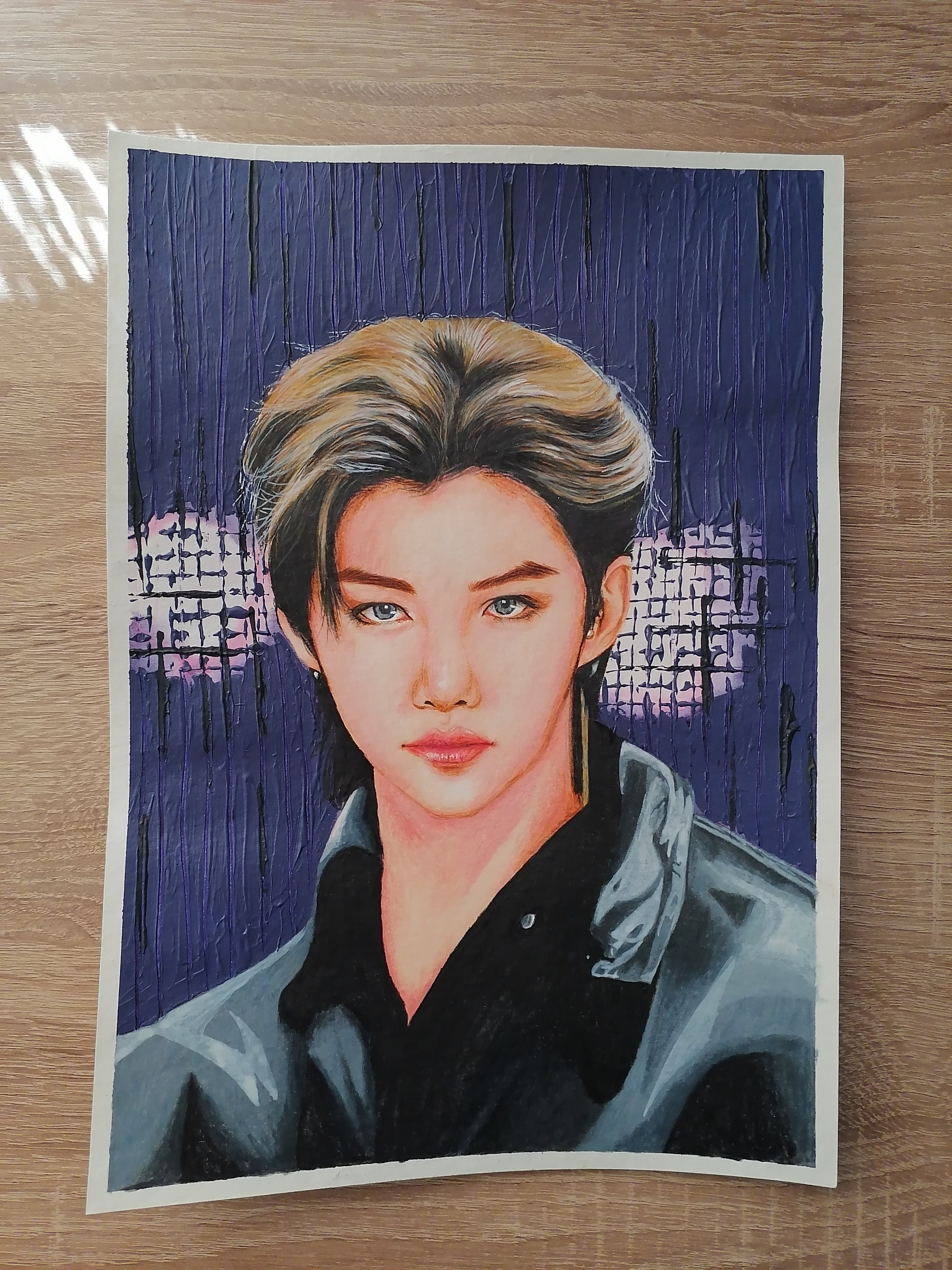 Felix Stray Kids Portrait Handmade Drawing Kpop Wall Art Decor - Etsy UK