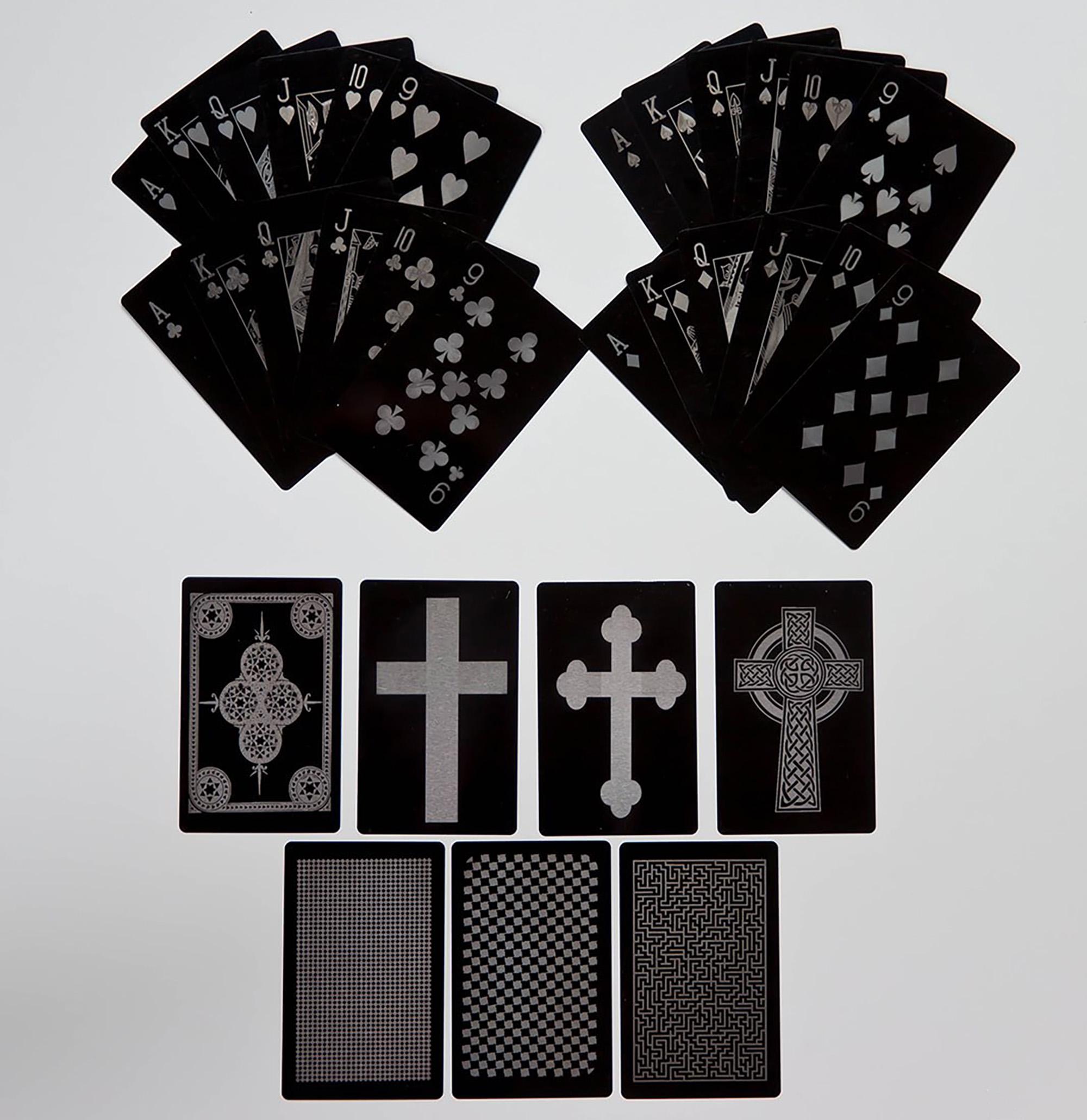 Laser Engraved Metal Playing Cards: Collectible Poker Card - Etsy